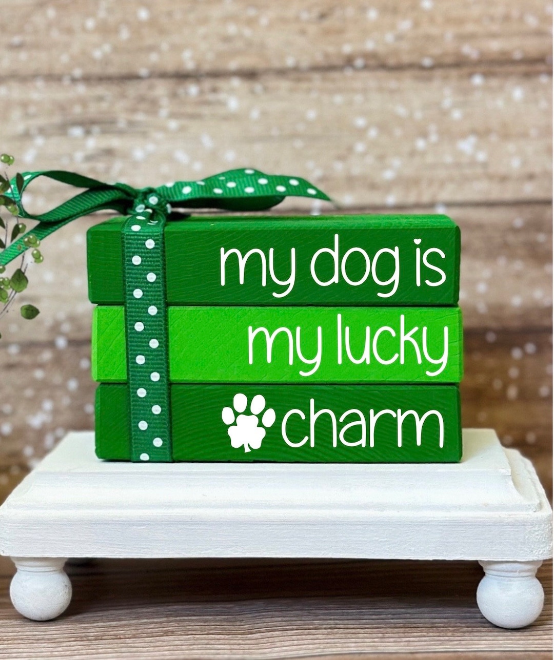 Dog St Patricks Day Tiered Tray Saint Patricks Day Tiered Tray Decor St ...