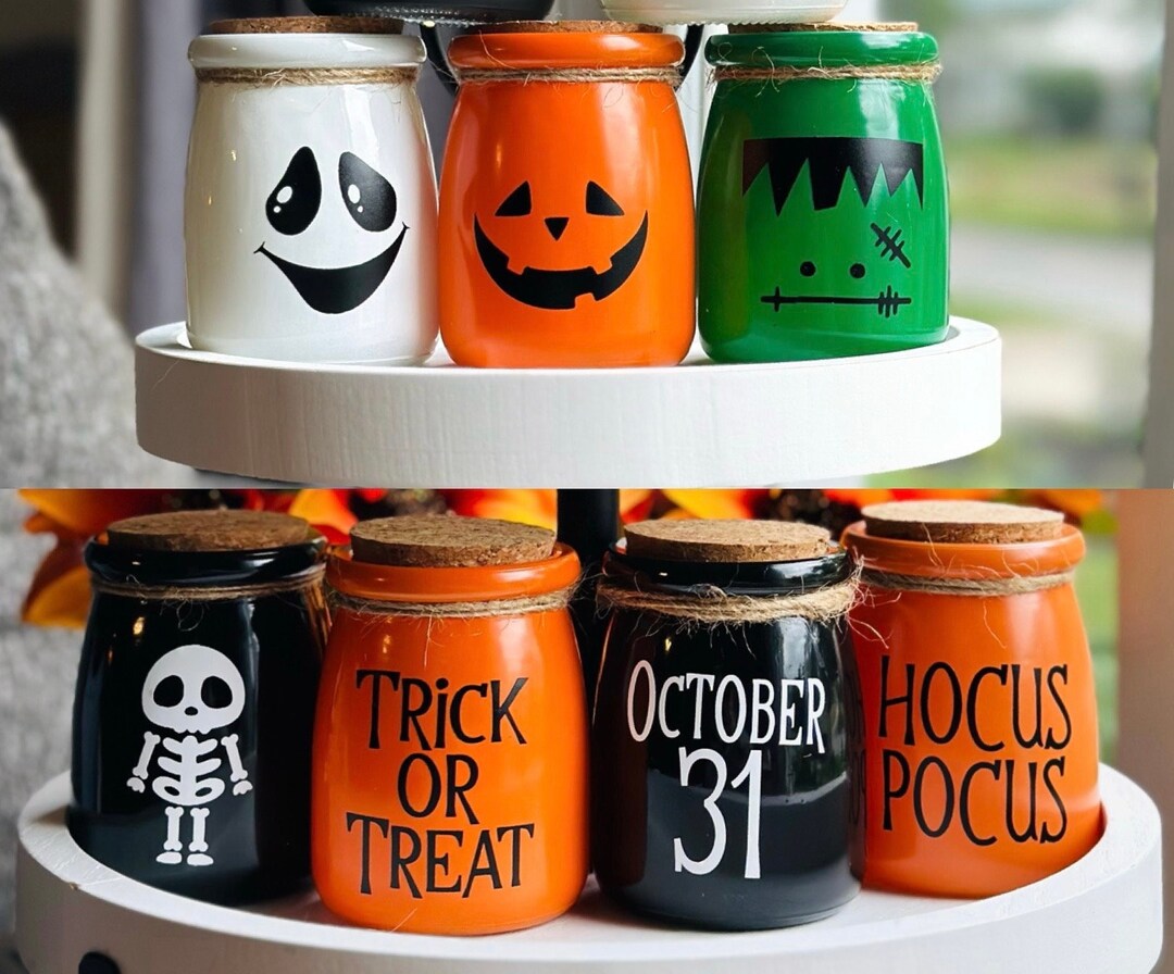 Halloween Decor Cute Halloween Decor Halloween Jars Halloween Tiered ...