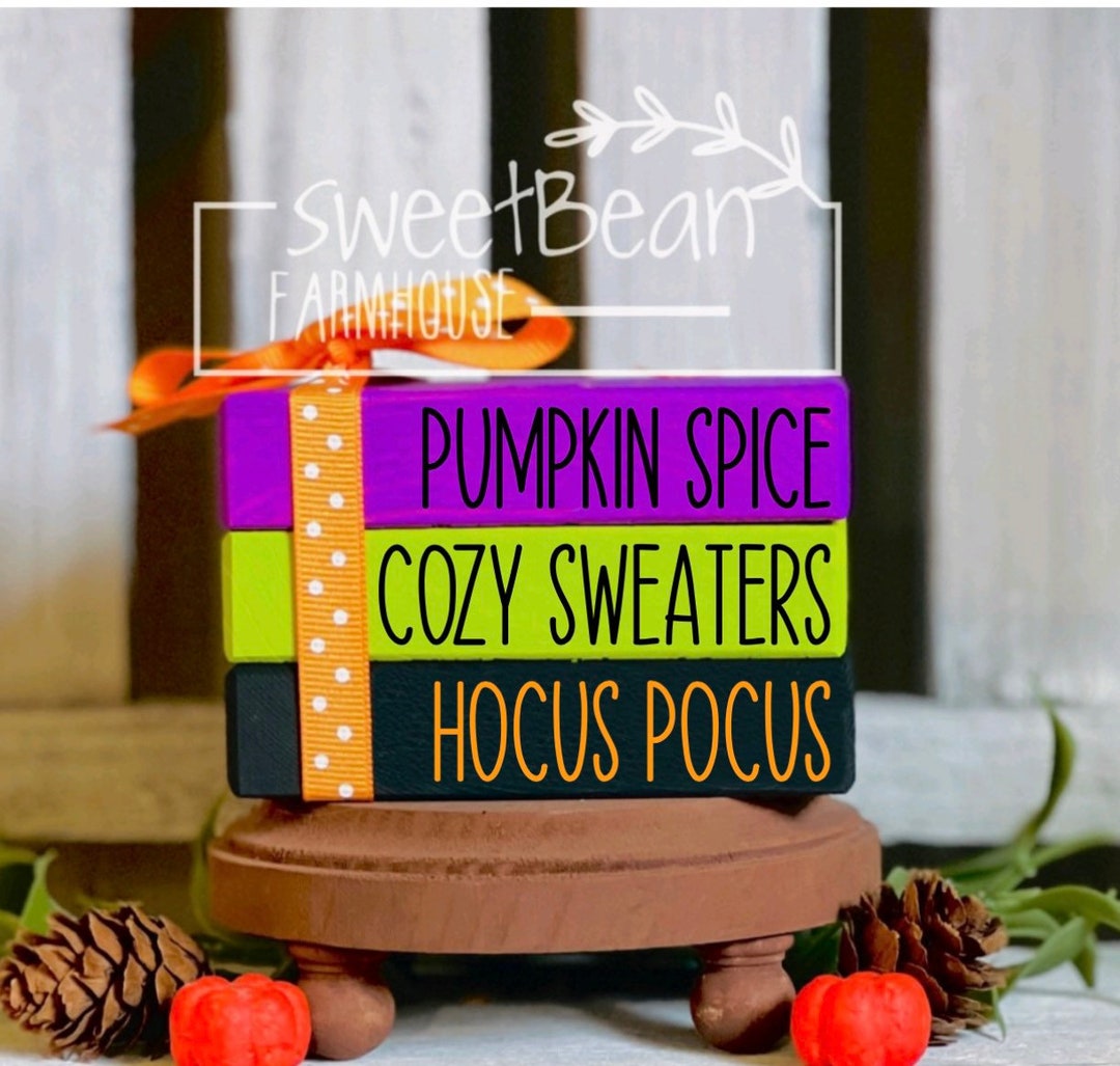 Halloween Book Stacks Halloween Book Bundles Halloween Decor Halloween ...