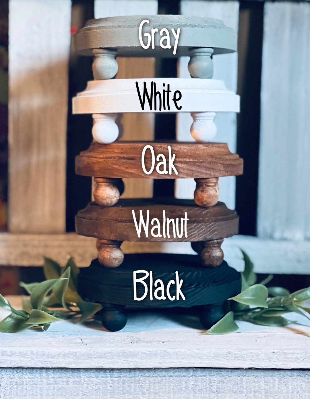 Wood Shelf Risers Rustic Riser Mini Risers Tier Tray Risers Wooden ...