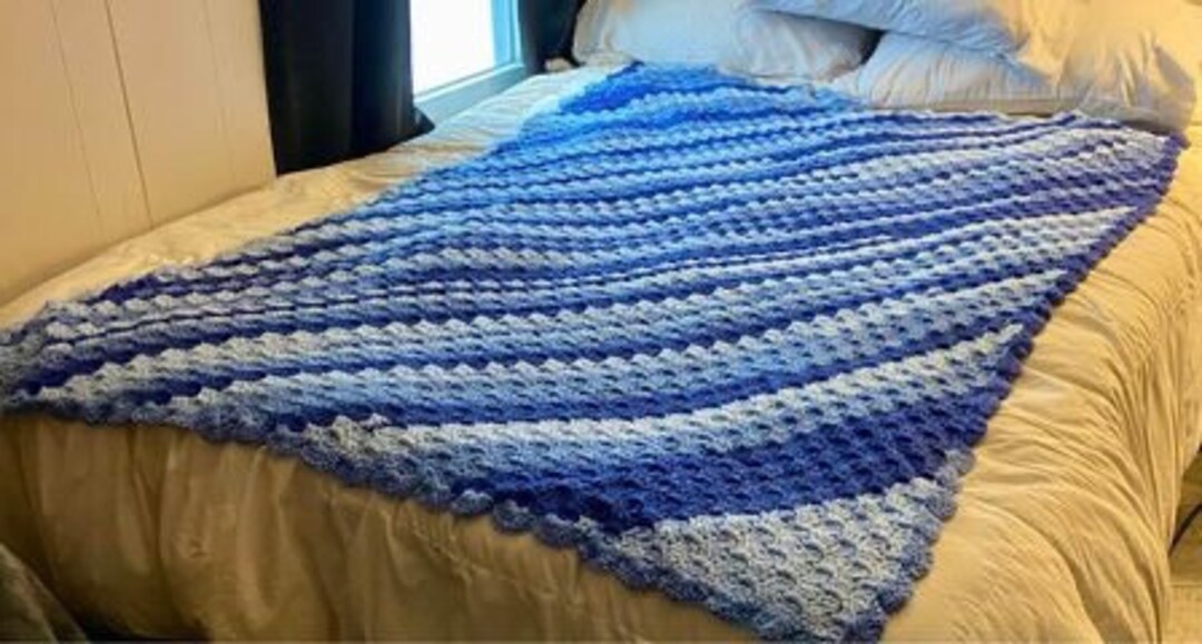 Blueberry Swirl Twin Size Afghan - Etsy
