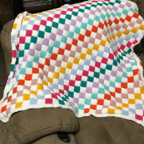 Entrelac Crochet - Etsy