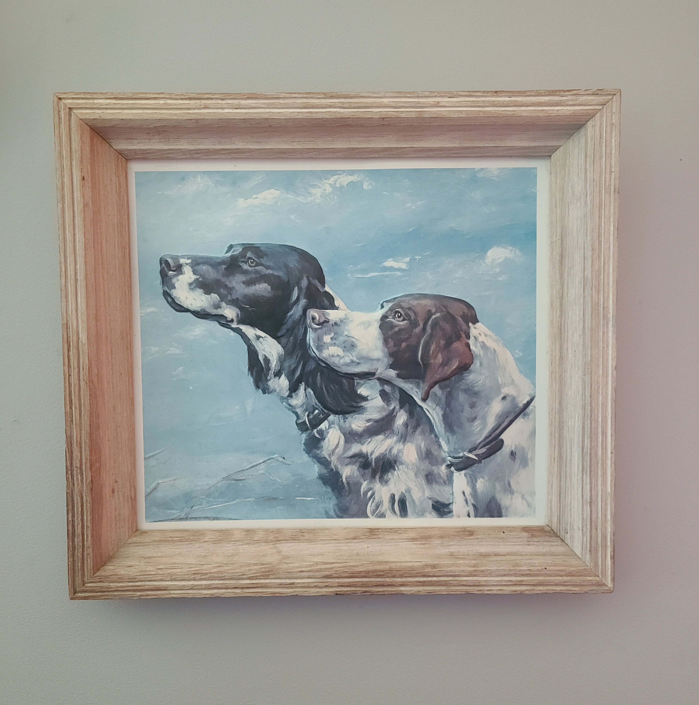 3D Print of "prize Pair" Bird Dogs in Costal Frame. - Etsy