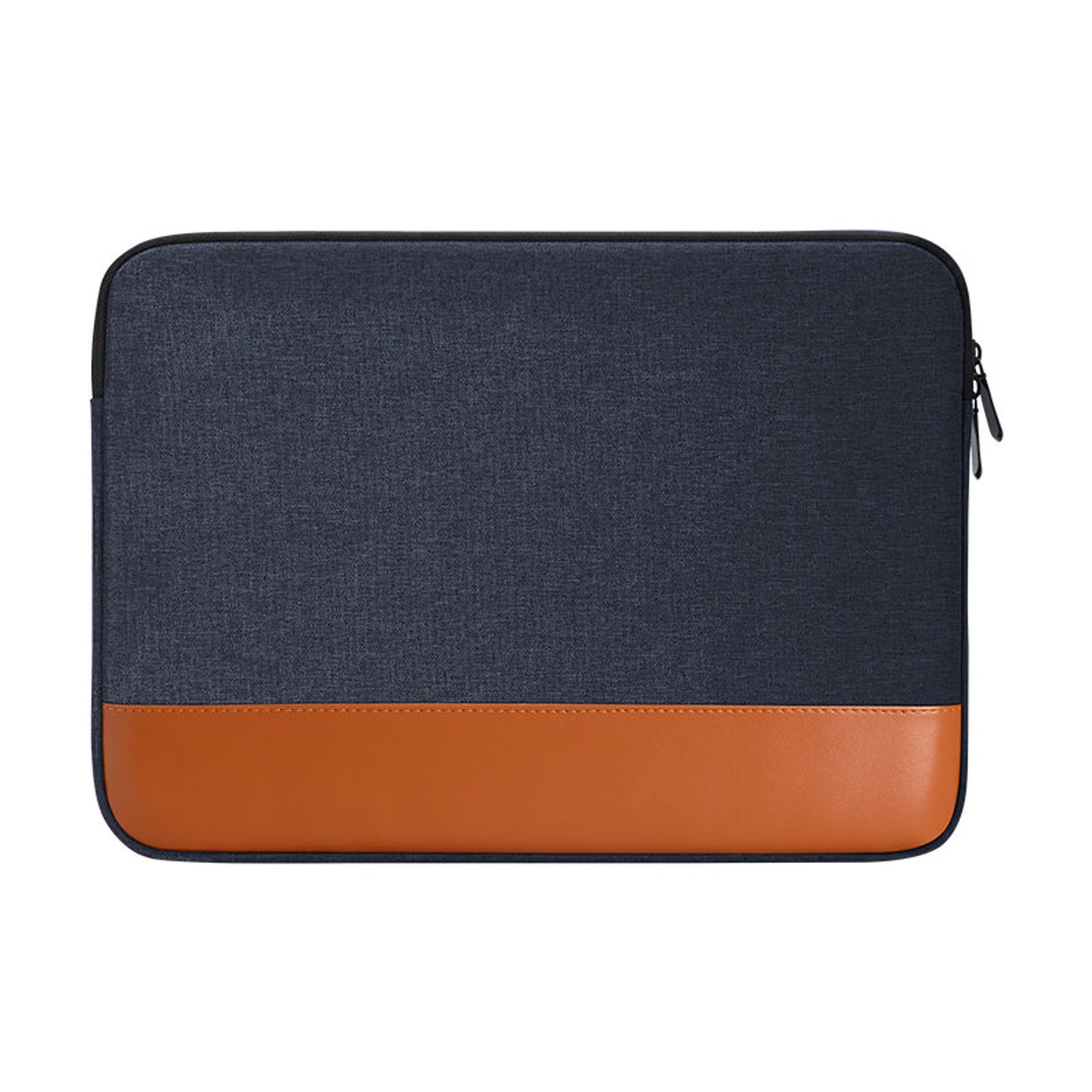 Navy Blue Vegan Leather Waterproof Laptop Sleeve, Case, Bag, MacBook ...