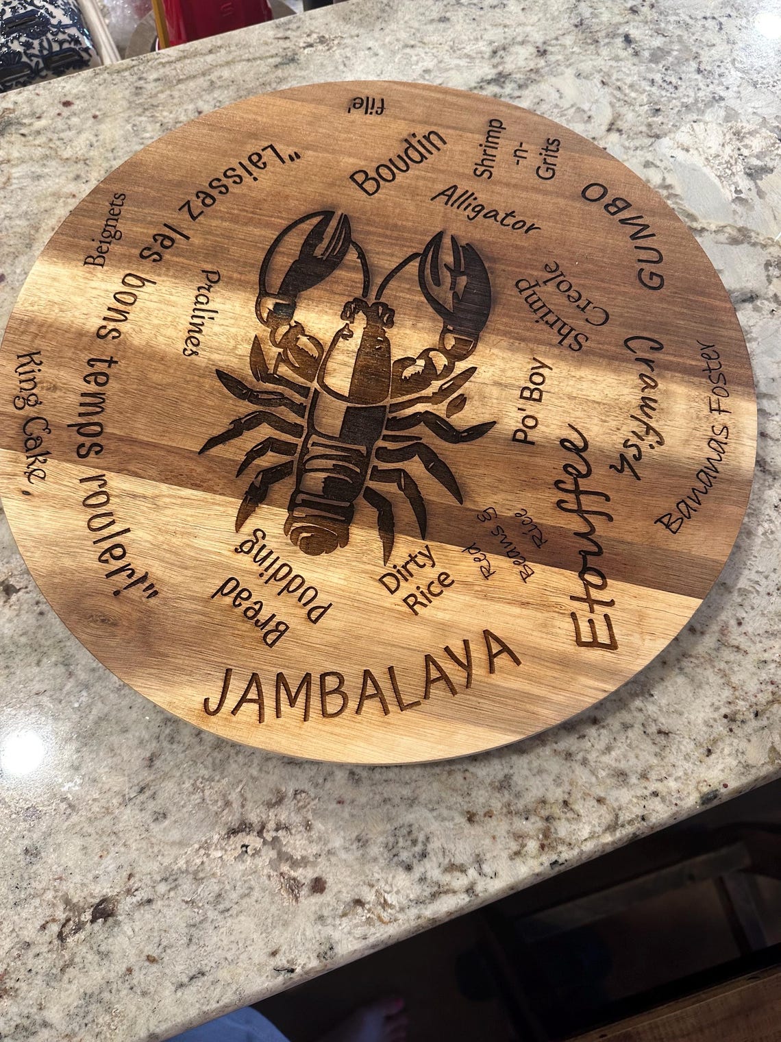 Crawfish Inspired Lazy Susan the Perfect Shower or Gift Idea With a ...