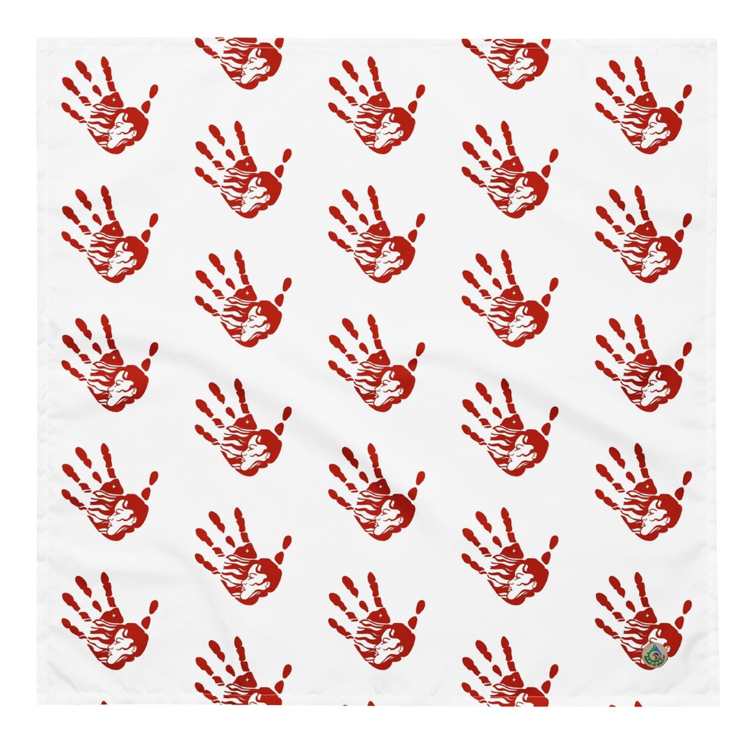 MMIW Red Hand Handprint Bandana - Etsy