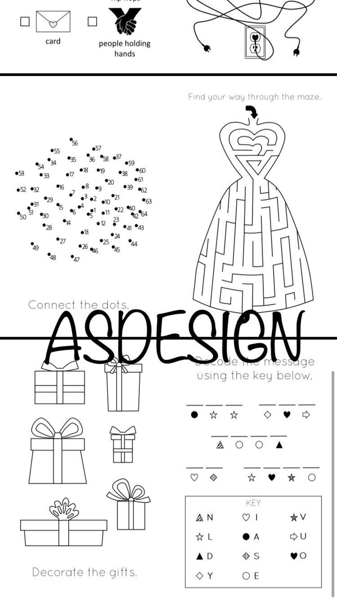 Kids Wedding Themed Activity Book File - Print at Home - Etsy