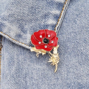 Poppy Brooch Gift Remembrance Day Brooch Bestseller 2020 - Etsy UK