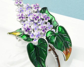 Enamel Flower Brooch | Etsy
