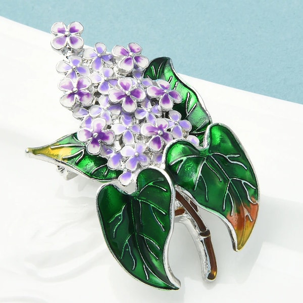 Lilac Brooch - Etsy