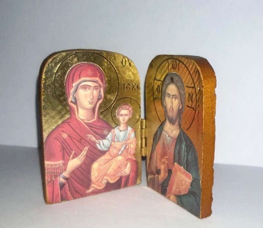 Vatican Byzantine Folding Icon From Vatican Shop Blessed by the Holy ...