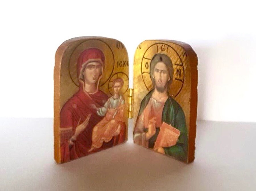 Vatican Byzantine Folding Icon From Vatican Shop Blessed by the Holy ...