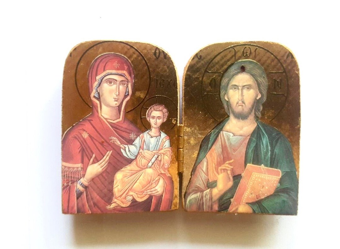 Vatican Byzantine Folding Icon From Vatican Shop Blessed by the Holy ...
