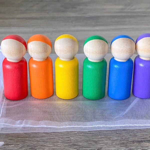 Wood Peg People - Etsy
