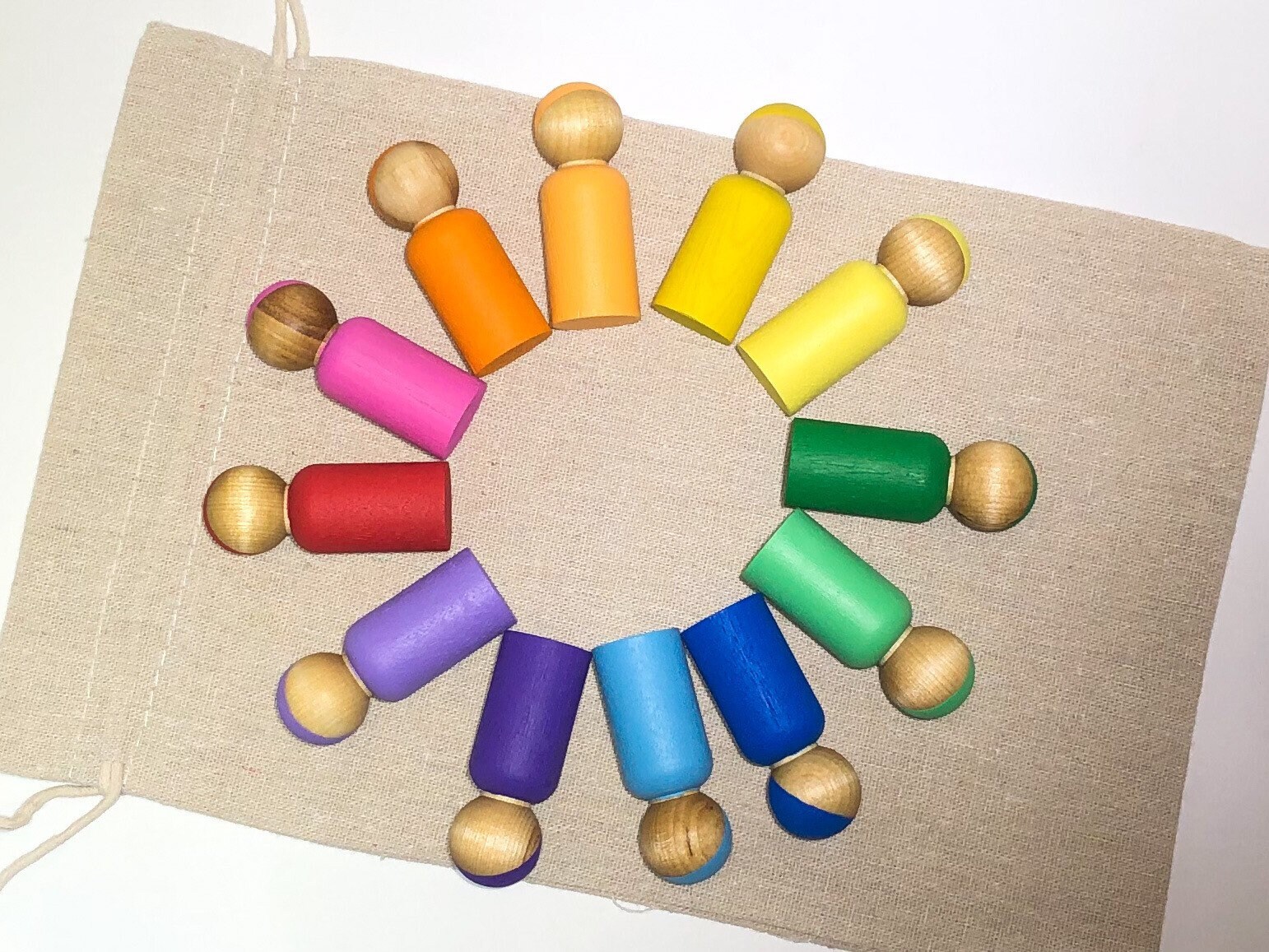 Set of 12 Peg People for Sorting and Counting Montessori | Etsy