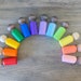 Multicultural Multiracial Rainbow Peg Person Dolls Set of 12 Montessori ...