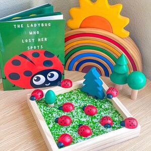 Counting Numbers Lady Bugs Wooden Educational Toy Set of 10 ...