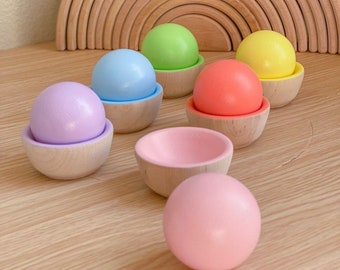 Wooden Stacking Bowl - Etsy