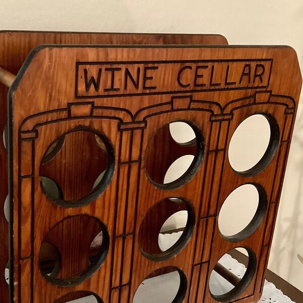 Wooden Wine Rack - Etsy