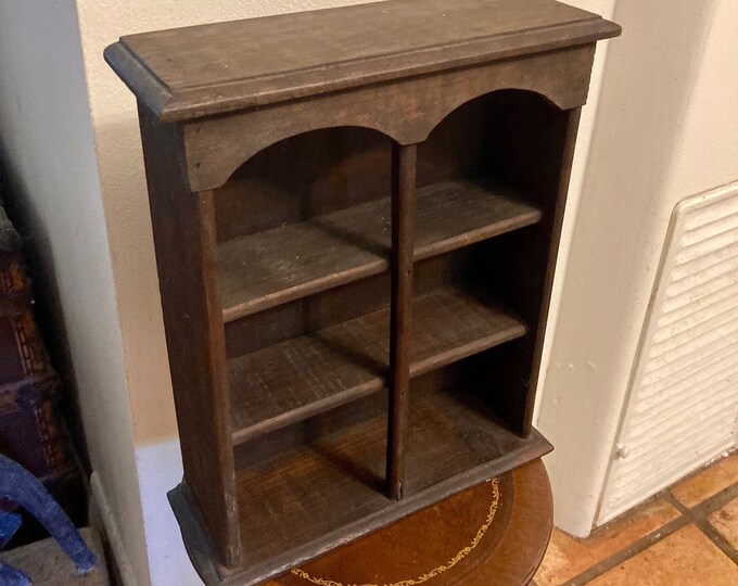 Vintage Curio Cubby Shelf, Wooden Spice Rack, Curio Shelf, Vintage ...