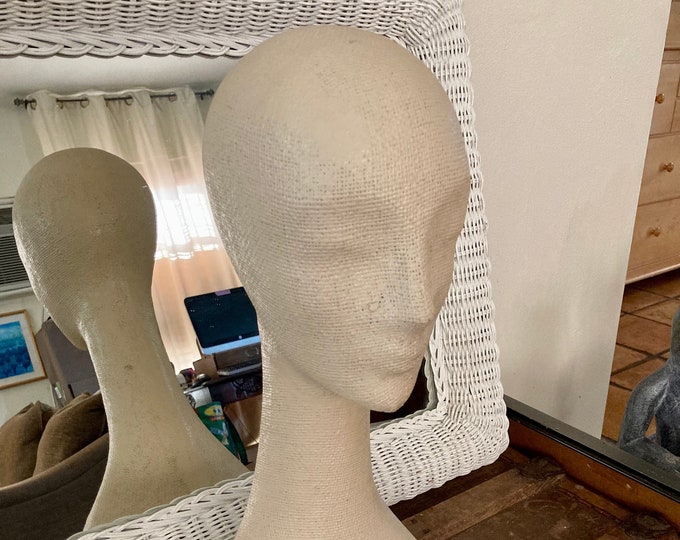 Vintage Mannequin Head, Long Neck Fiberglass Millinery Stand, Mannequin ...