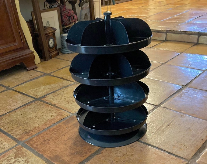 Rotating Parts Bin Organizer, Lazy Susan 4 Tier Parts Organizer ...