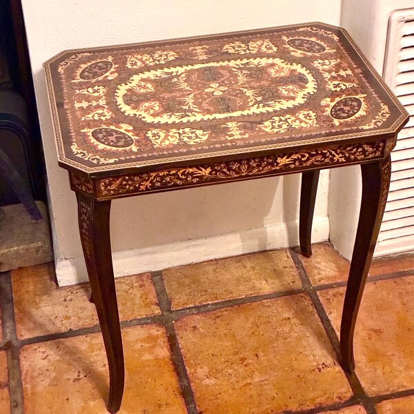 Italian Inlaid Table - Etsy