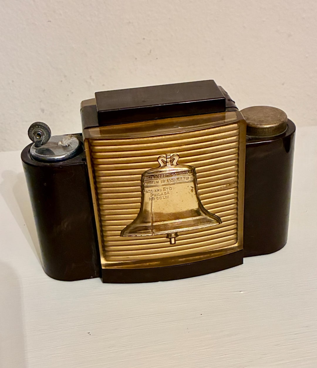 1950s Liberty Bell Cigarette Dispenser & Lighter – Crucible Steel ...