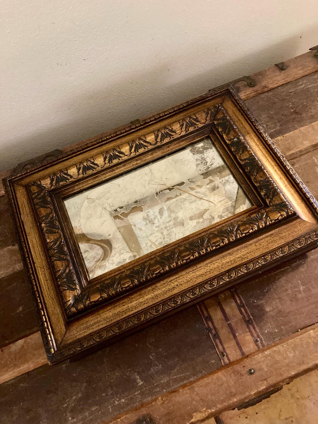 Vintage Mirrored Watch Box: Gold Gilt Valet Jewelry Storage - Etsy