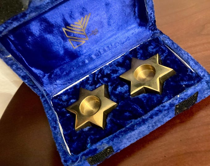 Alef Judaica Inc. Brass/bronze Star of David 2 Inch Candle Holders in ...