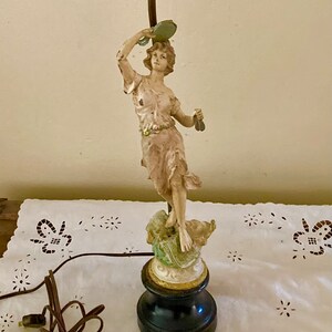 Antique La Danse Bronze Lamp, 1920s French Boudoir Lamp, Vintage ...