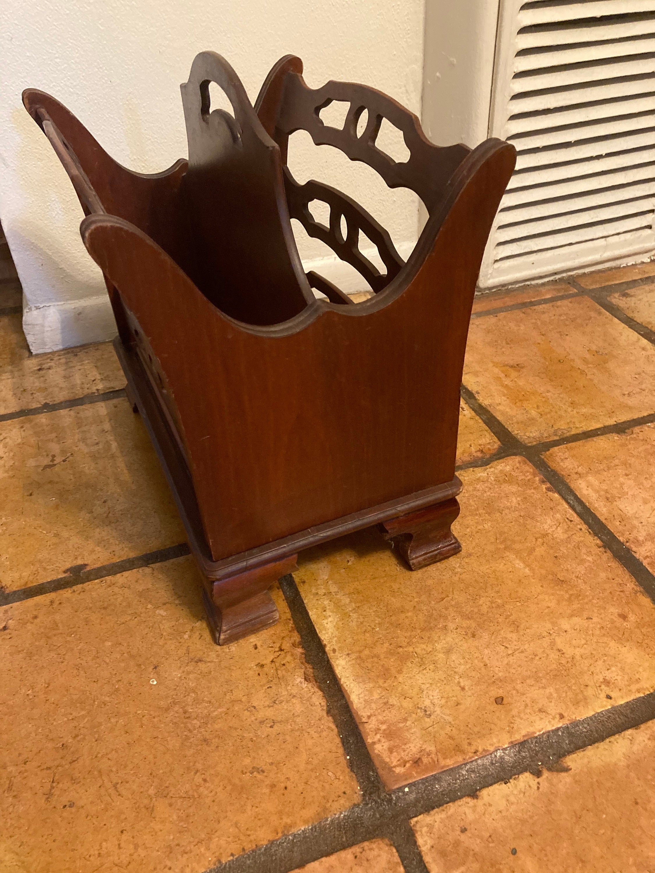 Vintage Butler Wood Magazine Rack Midcentury Magazine Rack - Etsy