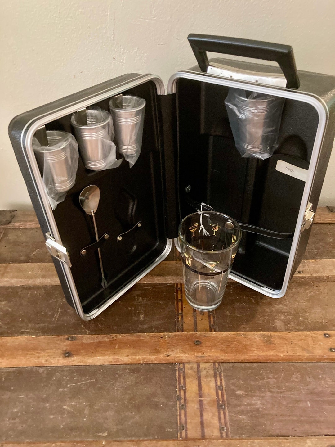 Midcentury Travel Bar, Vintage Platt Travel Bar Suitcase With ...