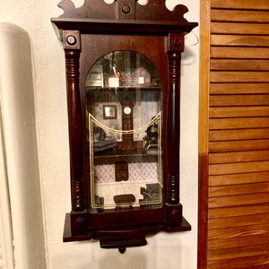 Clock Case Miniature Diorama, Room Box Diorama in a Clock Case ...