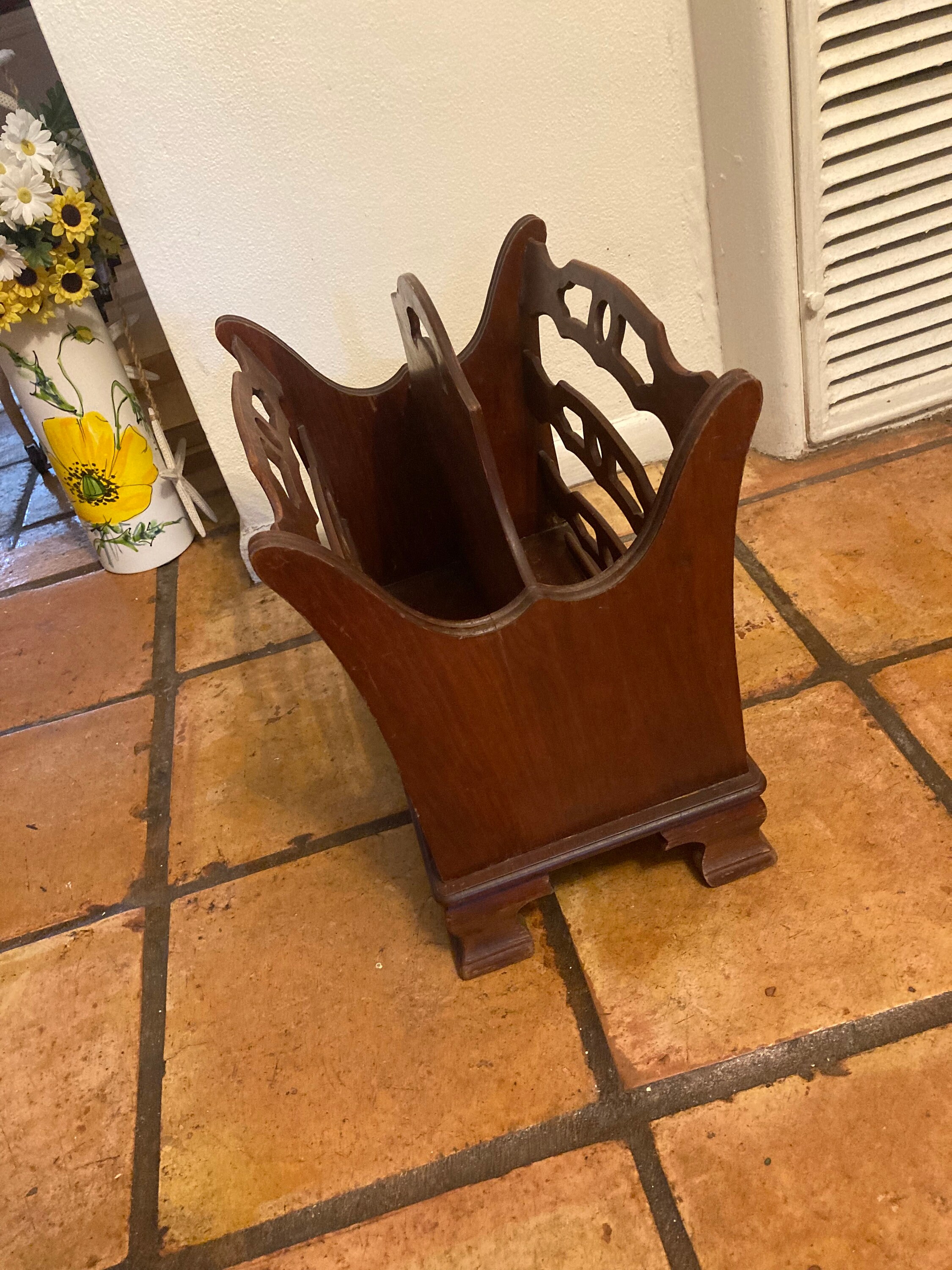 Vintage Butler Wood Magazine Rack Midcentury Magazine Rack - Etsy
