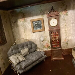 Clock Case Miniature Diorama, Room Box Diorama in a Clock Case ...