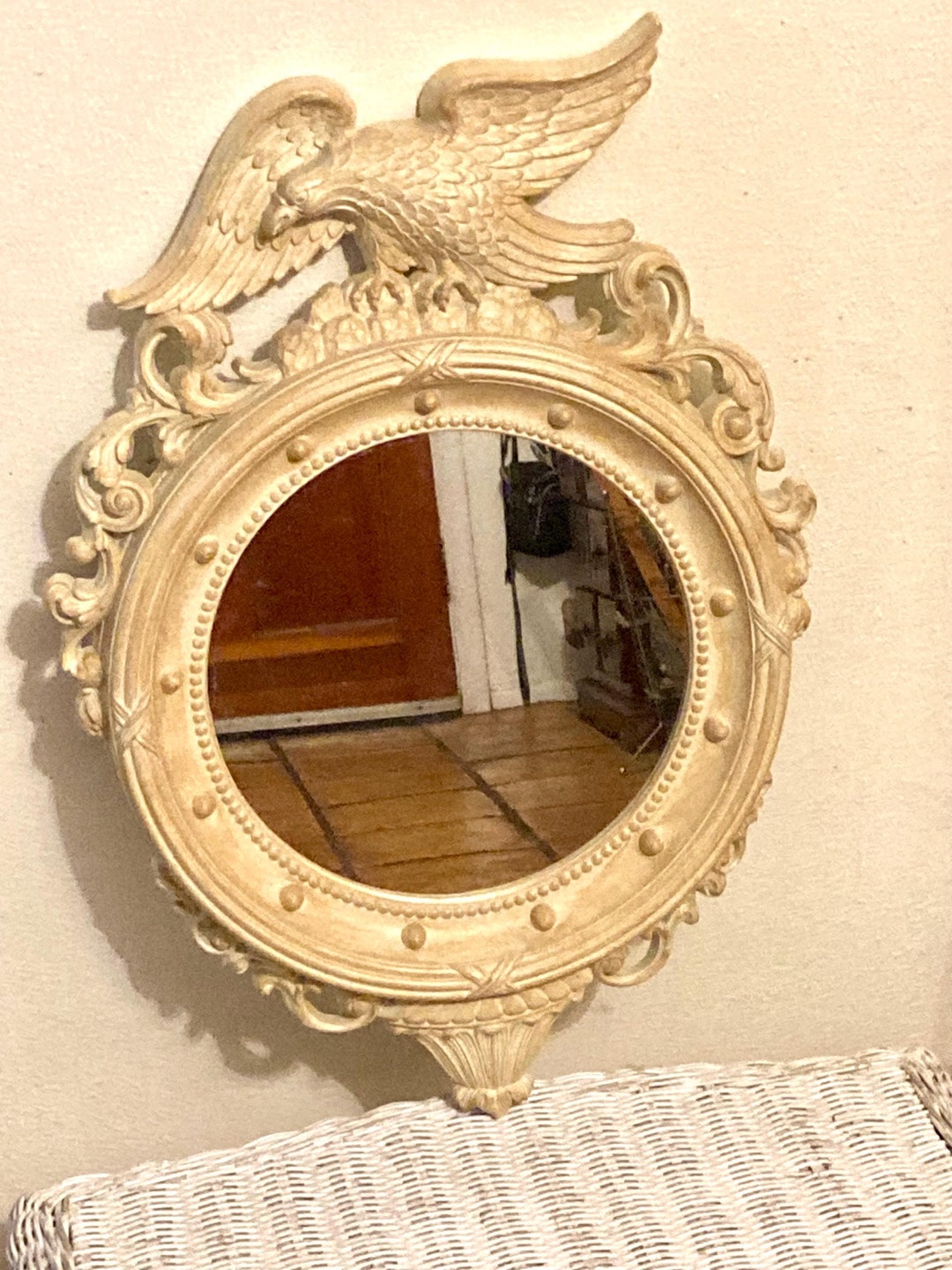 Vintage 21 Inch Syroco Eagle Mirror, Midcentury 13 Colony Eagle Mirror ...