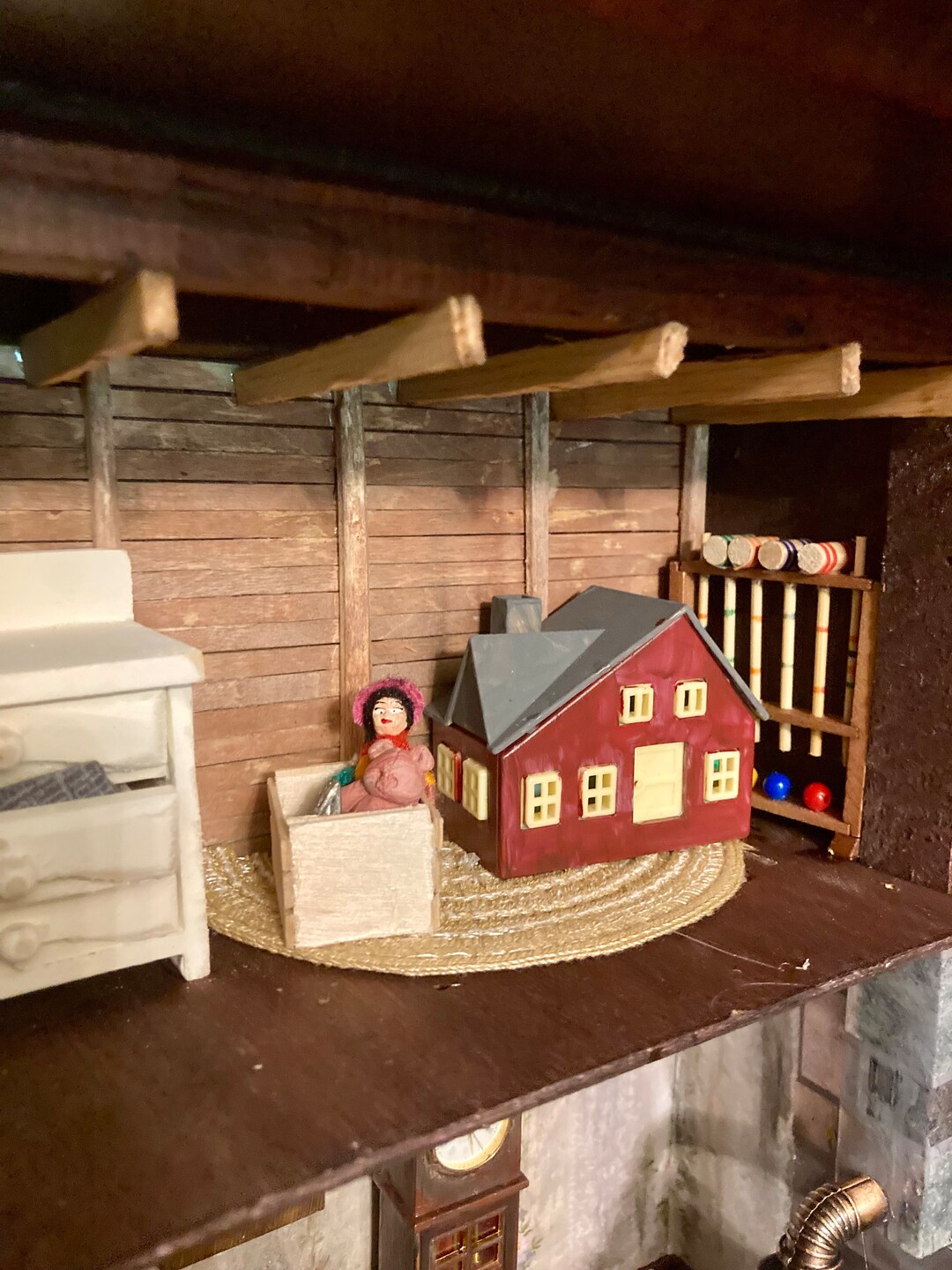 Clock Case Miniature Diorama, Room Box Diorama in a Clock Case ...