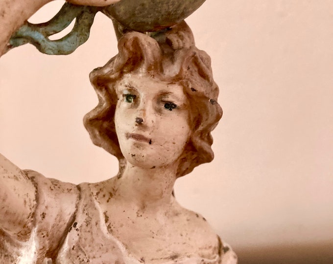 Antique La Danse Bronze Lamp, 1920s French Boudoir Lamp, Vintage ...