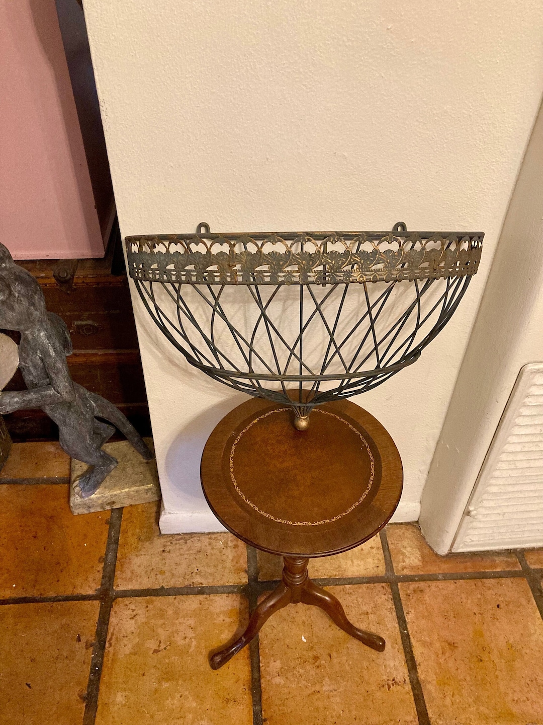 Wire Wall Mount Planter Baskets, Metal Wall Hanging Wire Planter, Iron ...