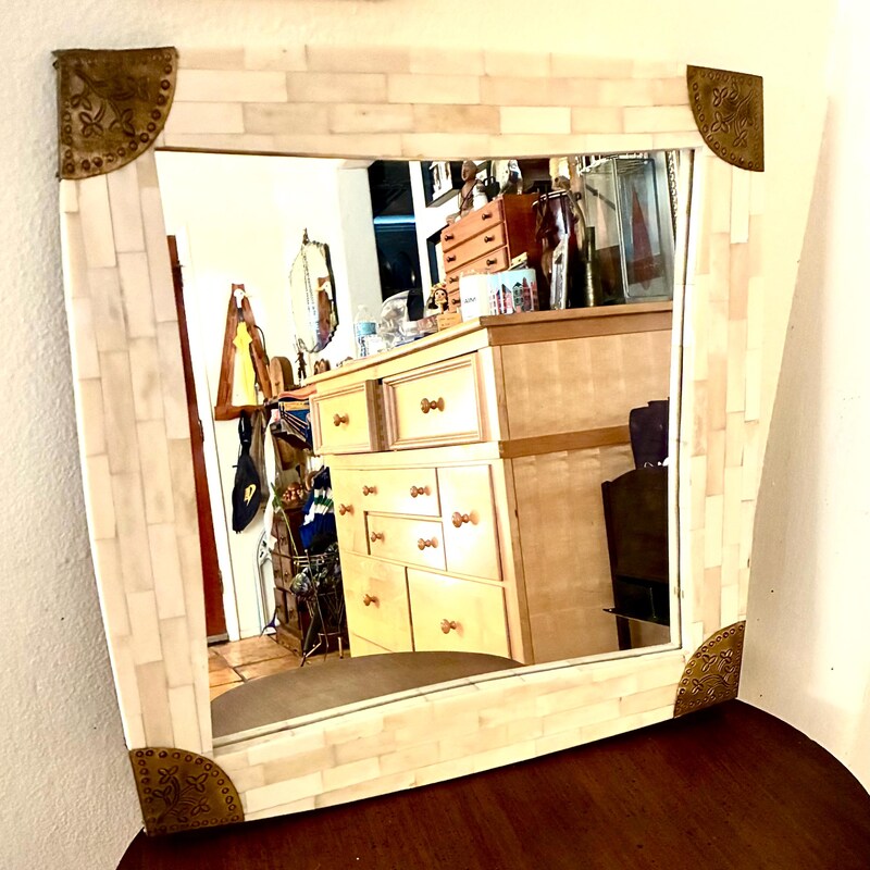 Bone Inlay Mirror - Etsy