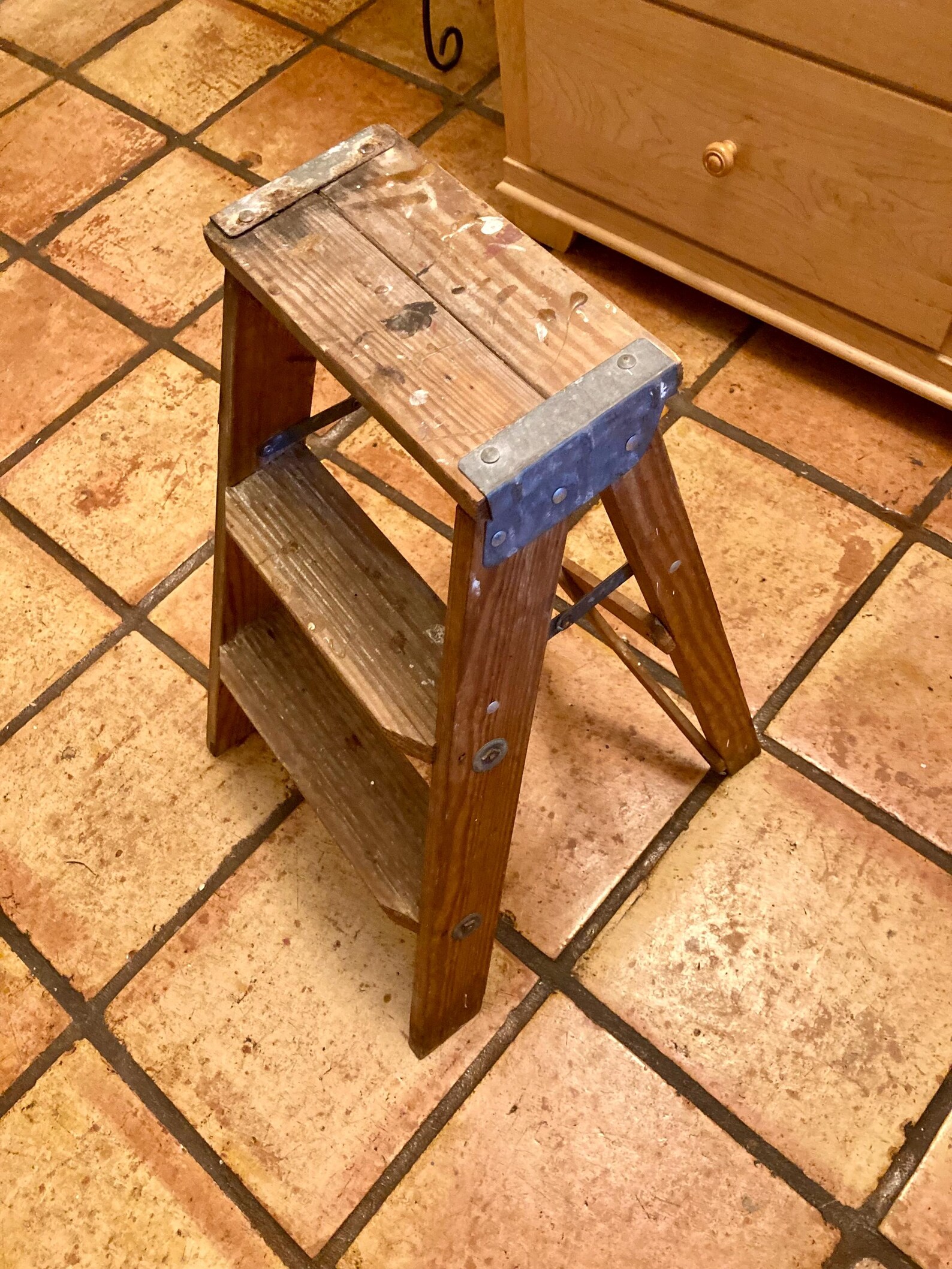 Vintage Stepladder, Wooden Stepladder - Etsy