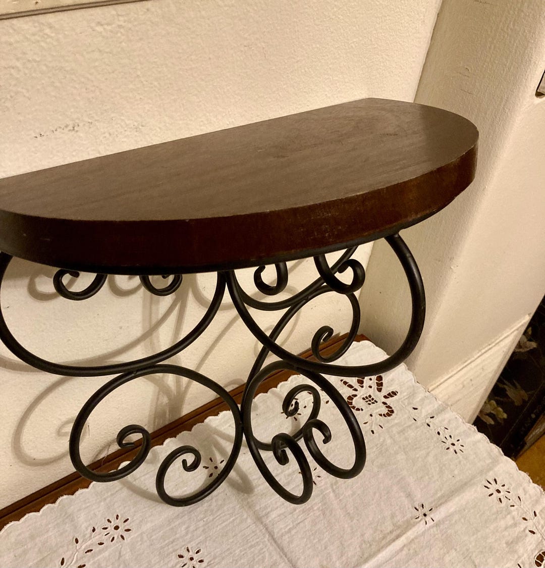 Vintage Half-round Wall Shelf, Medieval Half-round Wall Shelf, Gothic ...