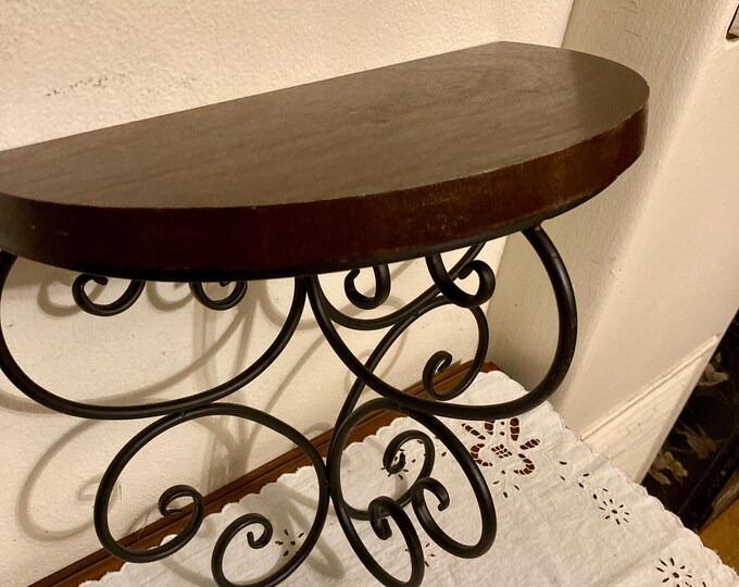 Vintage Half-round Wall Shelf, Medieval Half-round Wall Shelf, Gothic ...