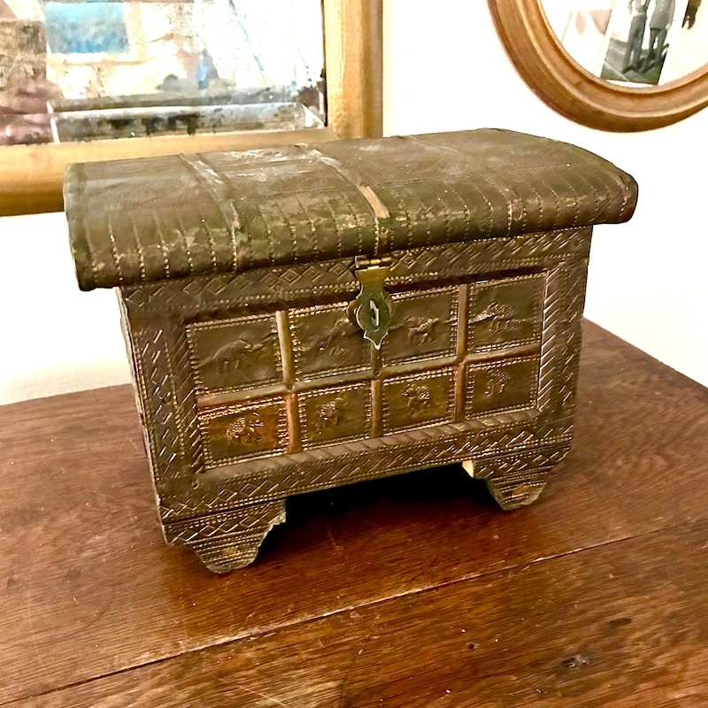 Indian Metal Chest - Etsy