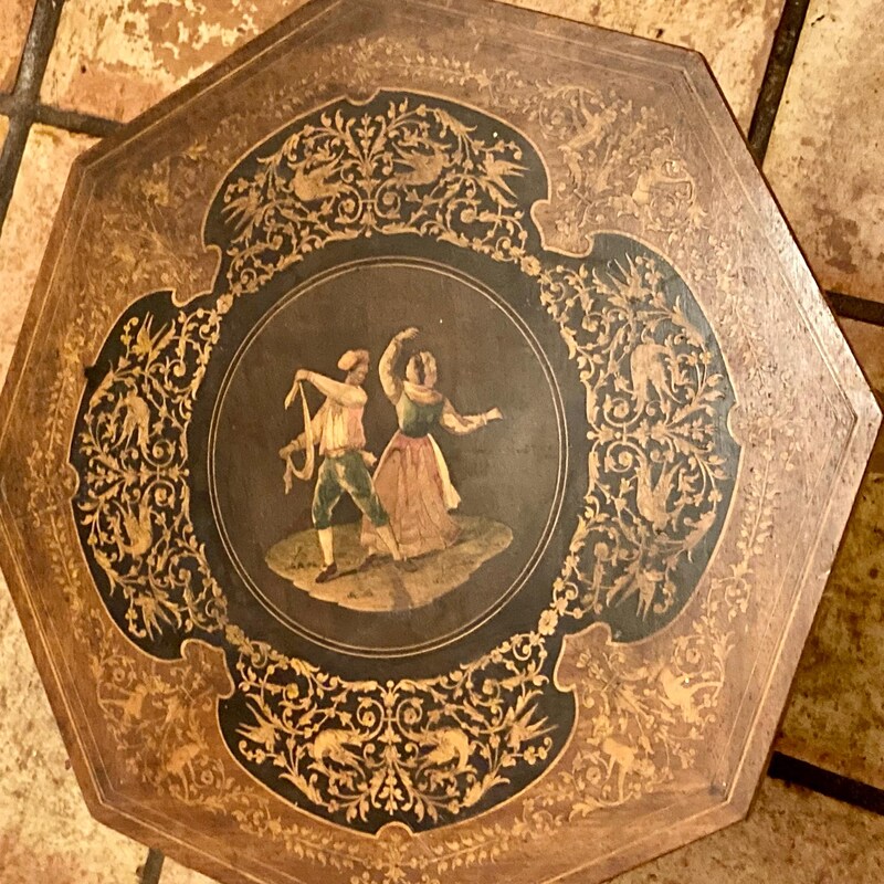 Italian Inlaid Table - Etsy