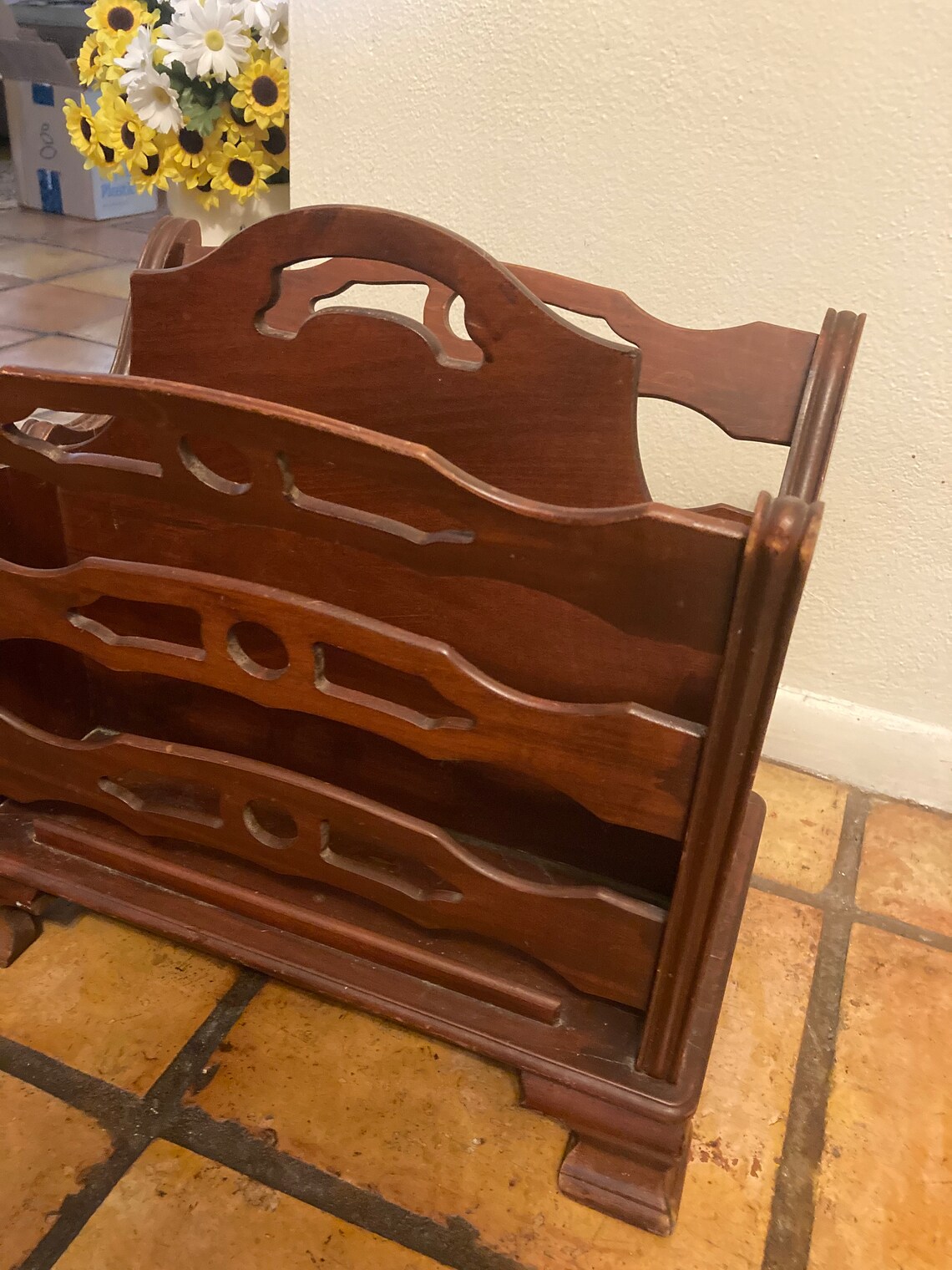 Vintage Butler Wood Magazine Rack Midcentury Magazine Rack - Etsy