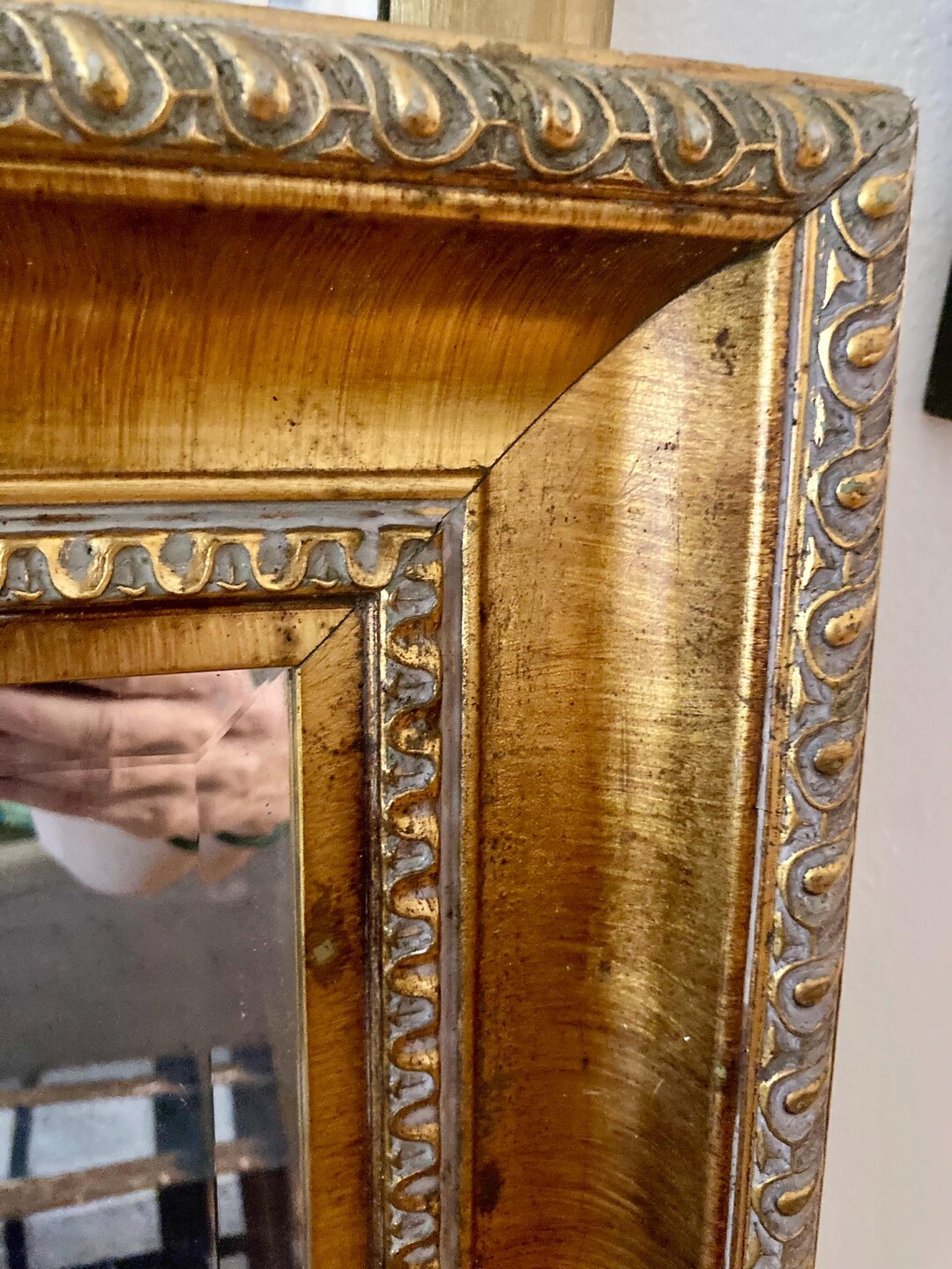 Vintage Hollywood Regency Gold Framed Mirror, Vintage Baroque Framed ...