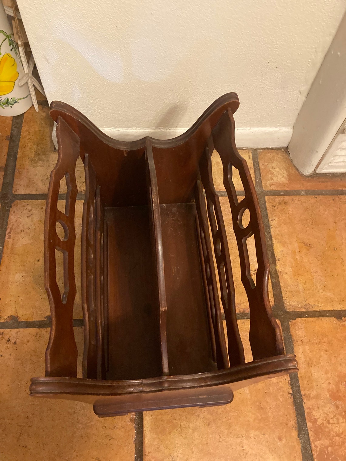 Vintage Butler Wood Magazine Rack Midcentury Magazine Rack - Etsy