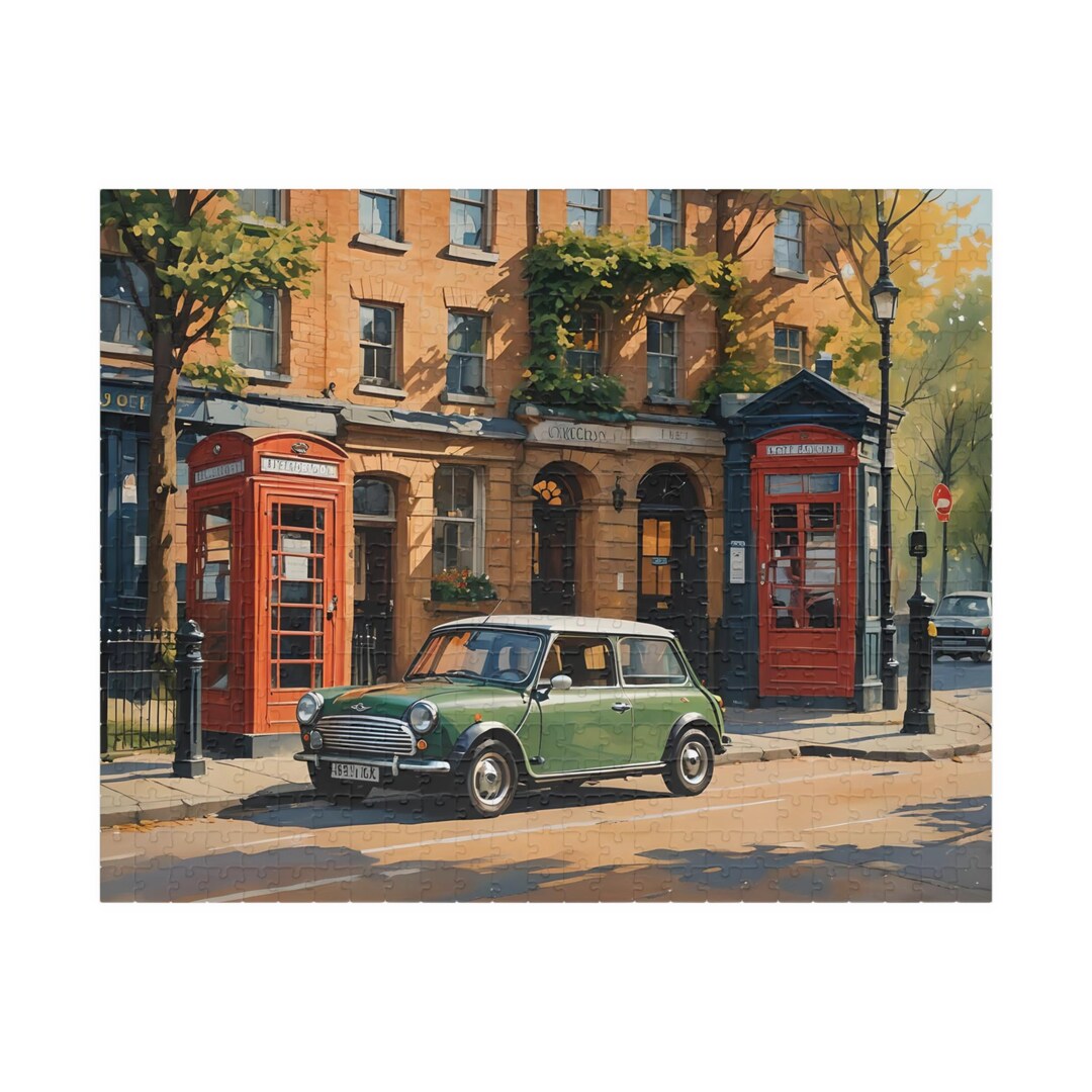 Mini Cooper Puzzle - Charming Car Puzzle for Adults, Vehicle Puzzle ...